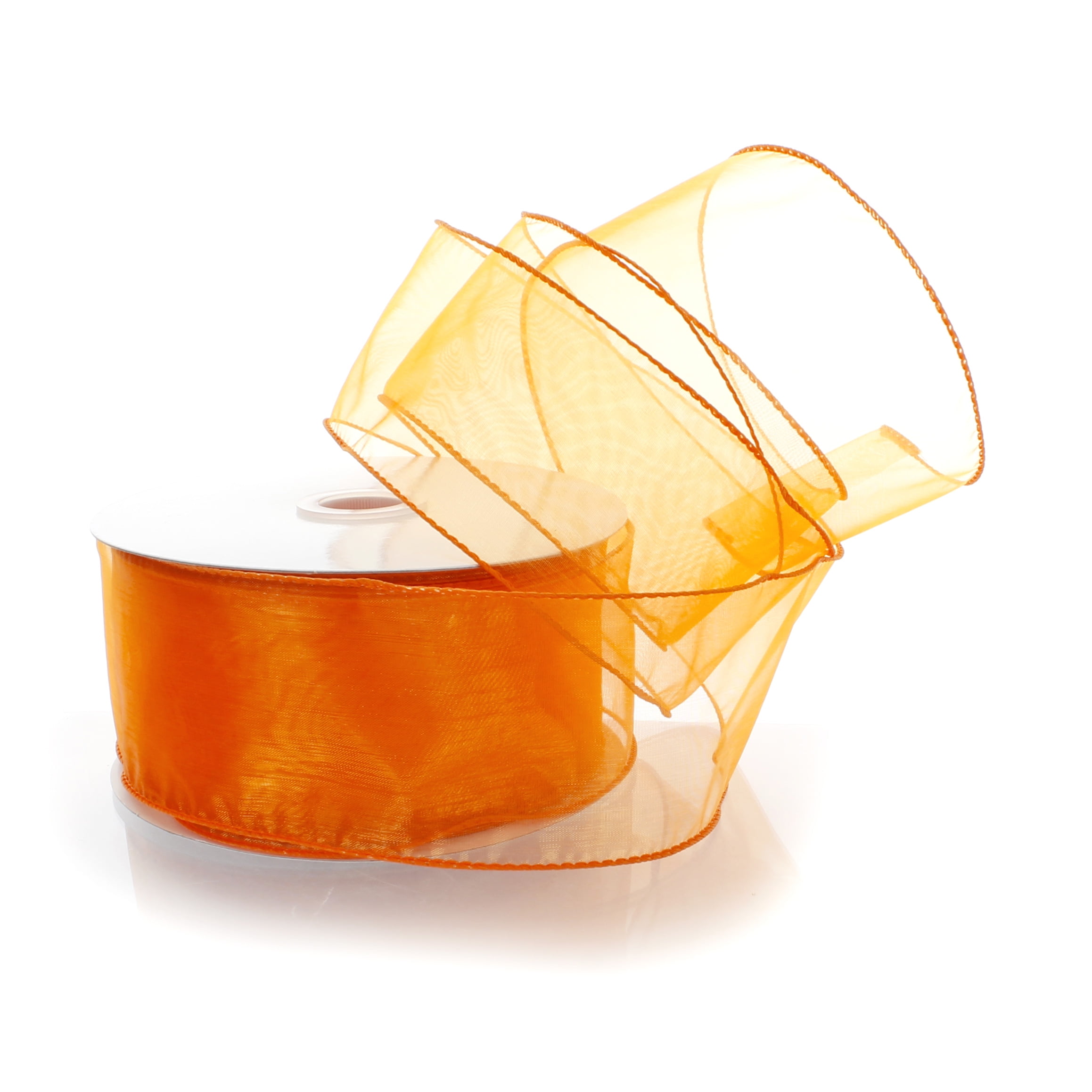 Ribbon Traditions 2.5" Wired Sheer Organza Ribbon - Walmart.com