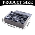 30 Grid Fabric Underwear Storage Box with Lid – Sock Organizer Wardrobe ...
