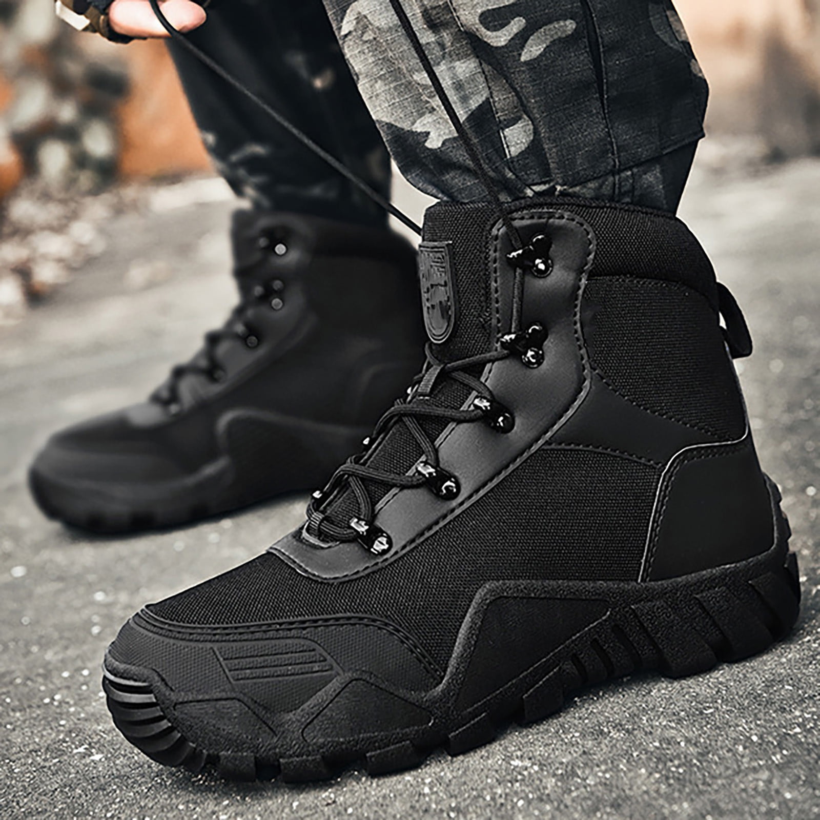Click here for Ximin Mens Military Tactical Boots Work Boots Outd... prices