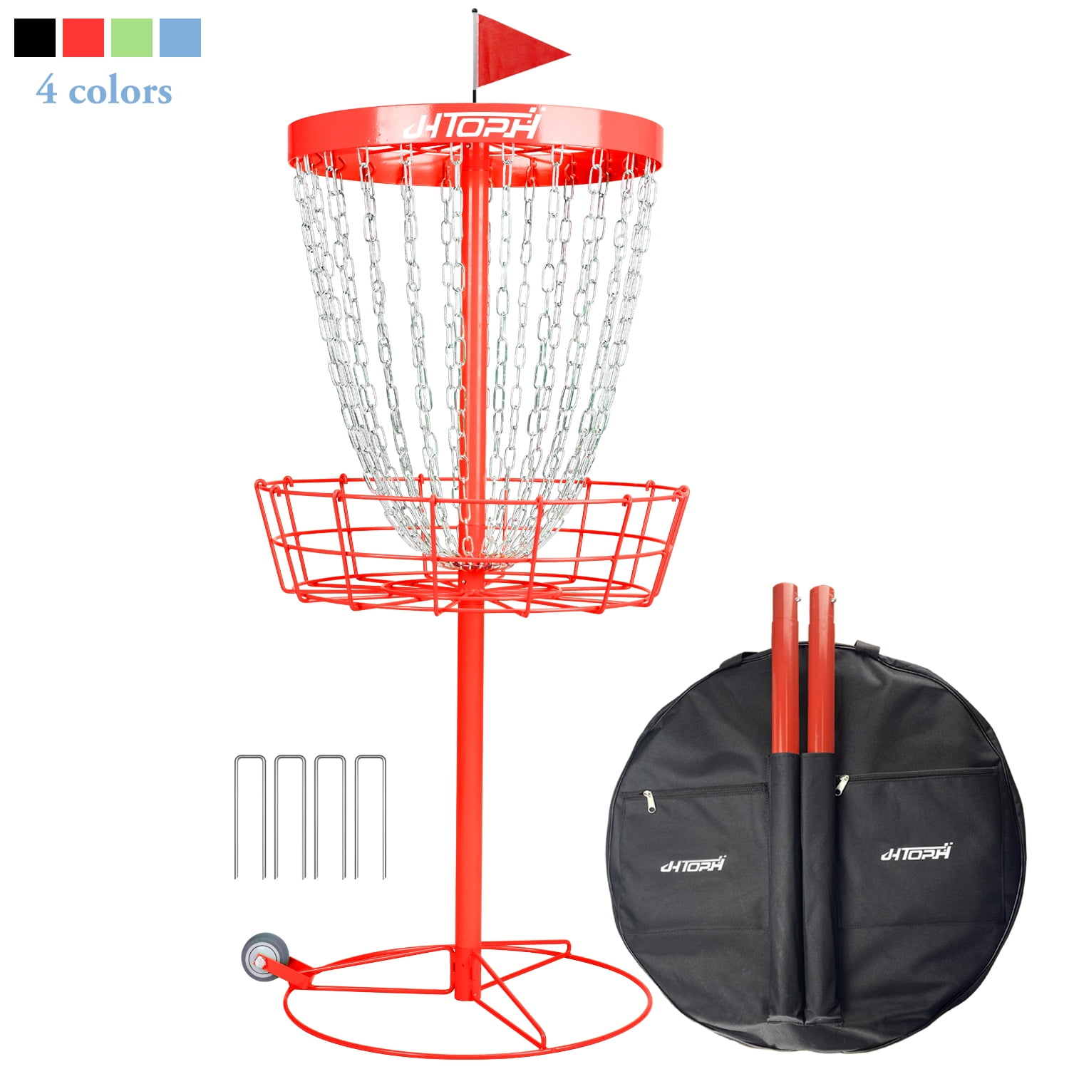 Urban Deco Classic Pro 24-Chain Portable Disc Golf Practice Basket ...