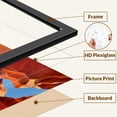 11x17 Picture Frame Set of 2, 11 x 17 Black Picture Frame with HD ...