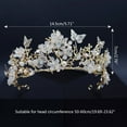 Crowns Crystal Flower Headband Princess Hollow Butterfly Crown Bridal ...