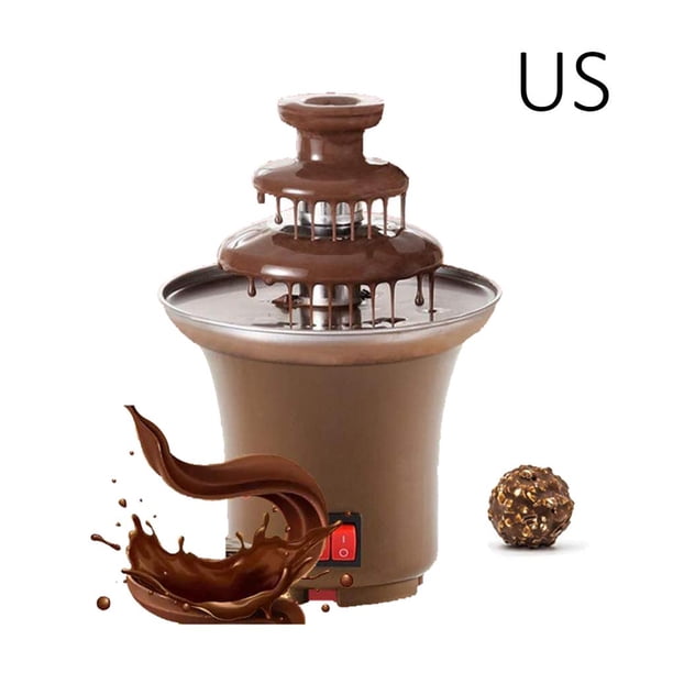 Langgg 3 Tiers Chocolate Fountain DIY Mini Hot Chocolate Fountain ...