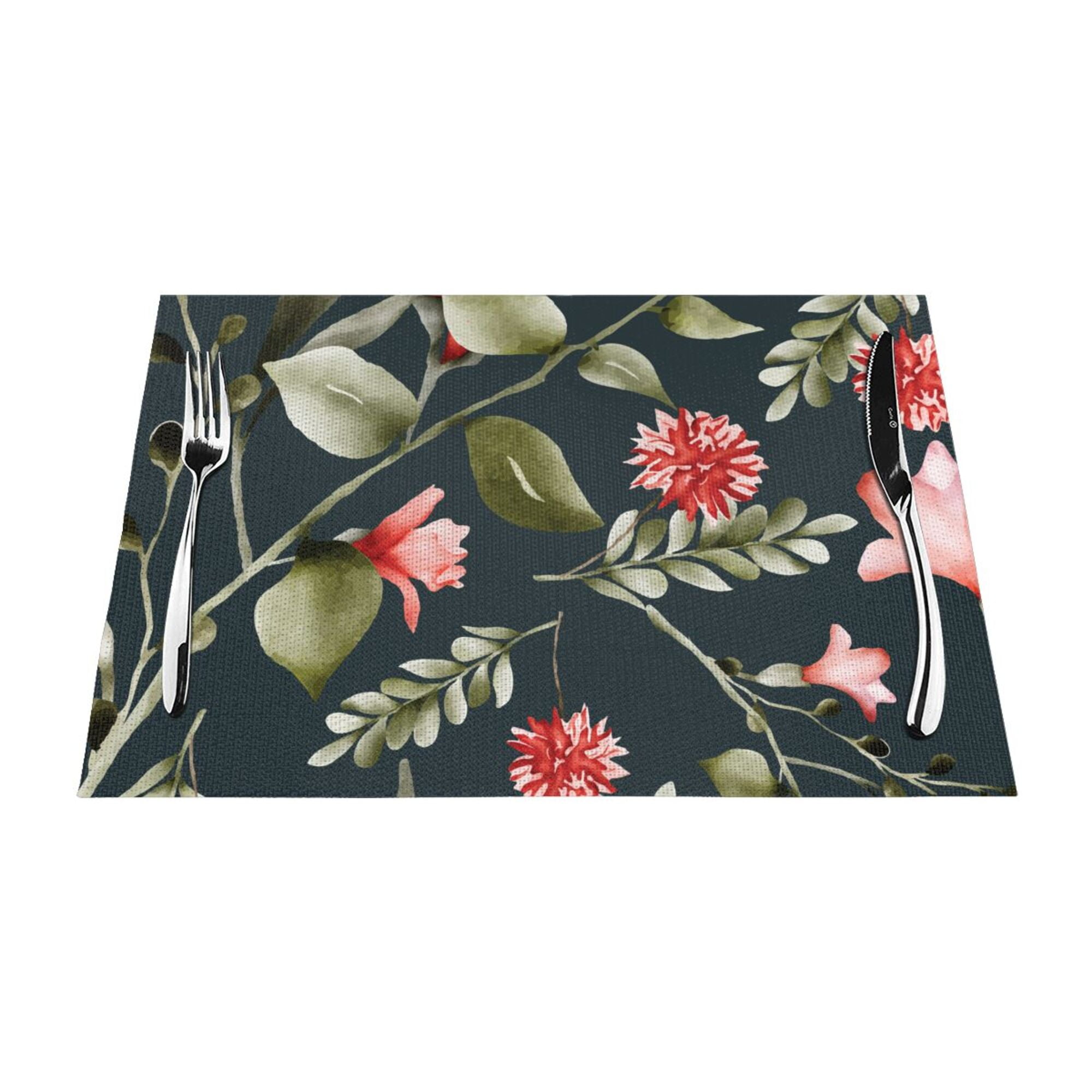 YFYANG Washable Heat-Resistant Placemats, 70% PVC/30% Polyester ...