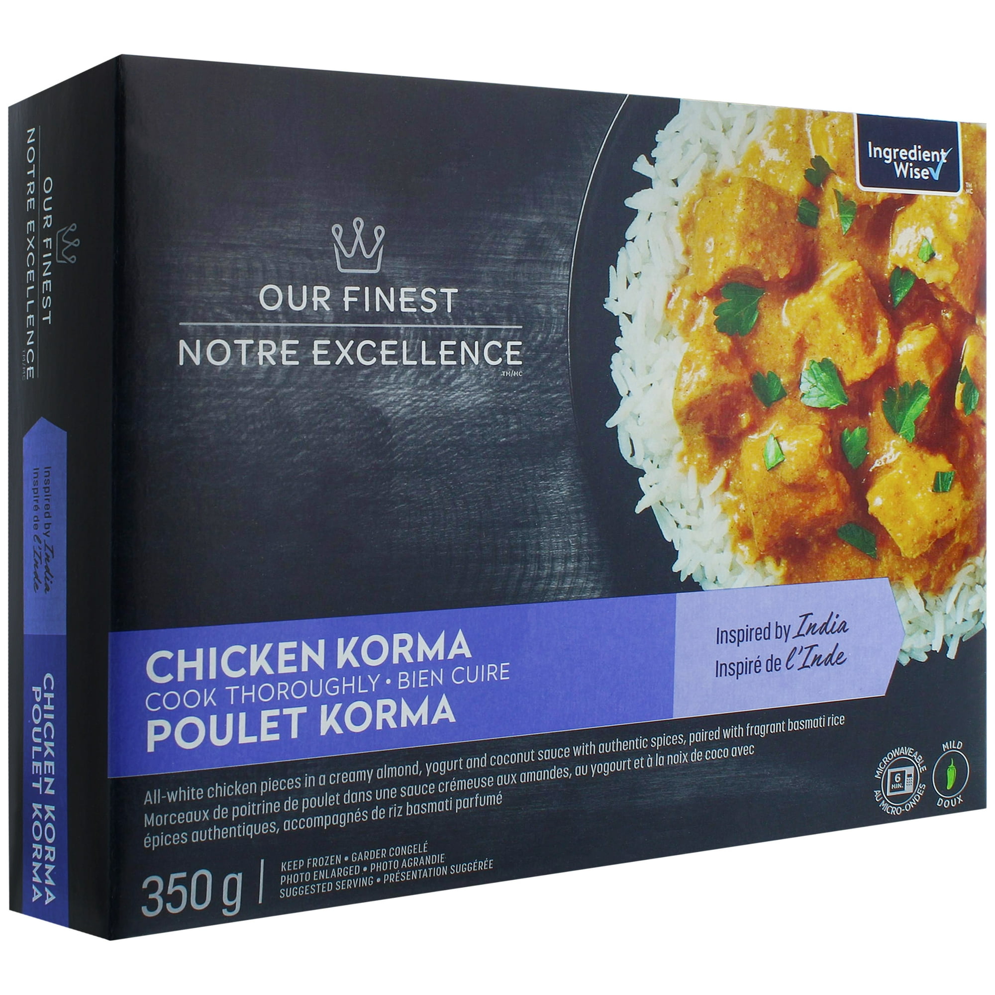 Click here for Our Finest Chicken Korma 350 G prices