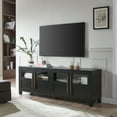 Evelyn&Zoe Holbrook Rectangular TV Stand for TV's up to 75", Black ...