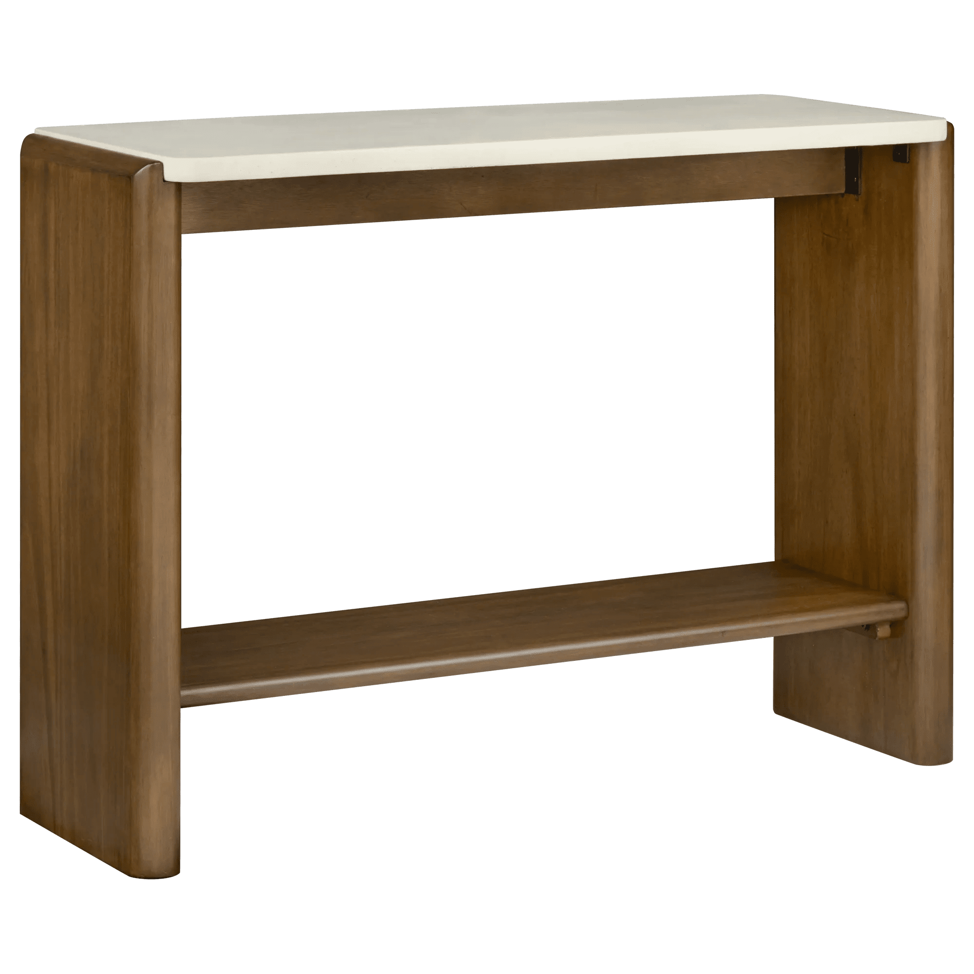 Click here for Bouclair Walnut Mango Wood Veneer Console Table prices