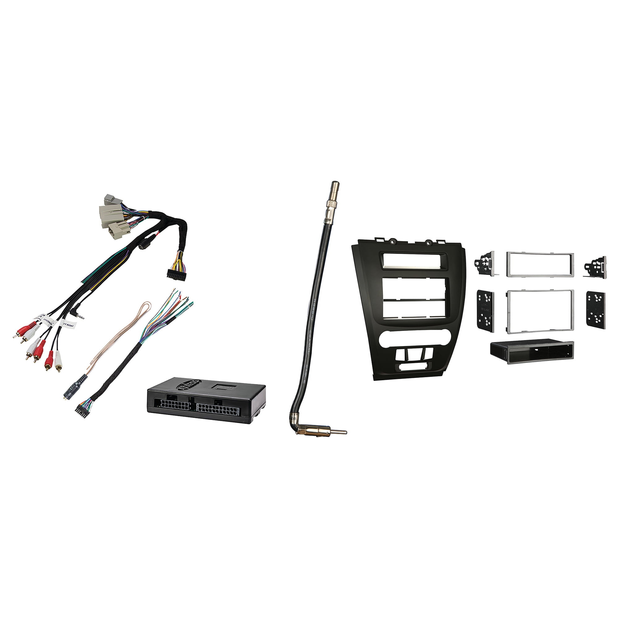 Ford Fusion (without nav, Black) For 2010-2012 Double DIN Metra Car ...