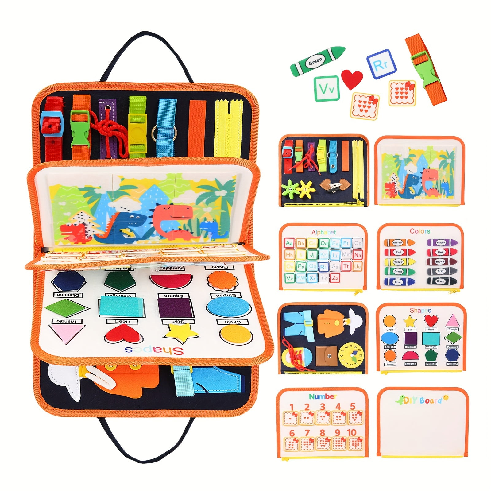 Click here for Grm Felt Book Busy Board For Toddler  Montessori S... prices