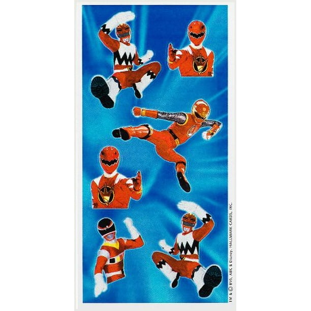 Power Rangers Stickers (4 Sheets) - Walmart.com