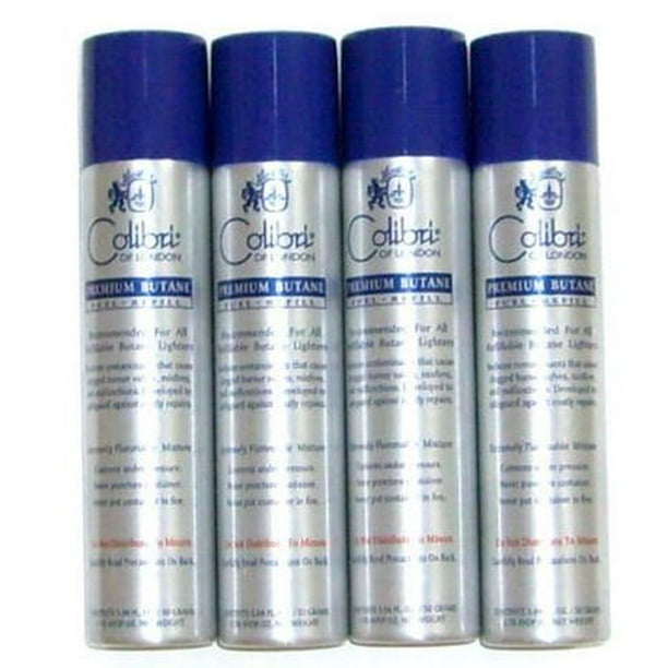 Colibri Premium Butane Fuel Refill for Lighter 4 pack - Walmart.com ...