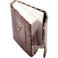 Bound & Lockable Vintage Leather Journal for Men and Women - Unlined ...