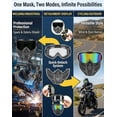 2026 Upgraded Detachable Full Face Goggle Mask, Anti-Fog Grass Cutting ...