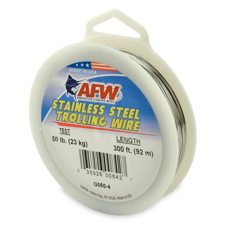 American Fishing Wire Stainless Steel Trolling Wire (Single Strand ...