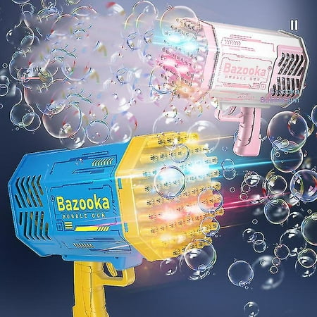 Bubble Machine Gun, Diy Bubble Bazooka Machine 69 Holes Bubble ...