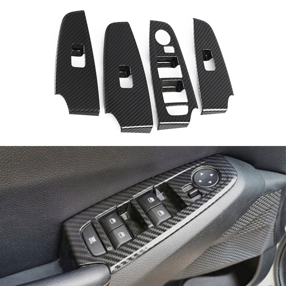 Carbon fiber Door Lift Switch Panel Cover For Kia Seltos 2020 2021 2022 ...