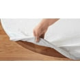 Elasticized Table Pad 48" x 66" Oval, Heavy Duty Thick Vinyl Tablecloth ...