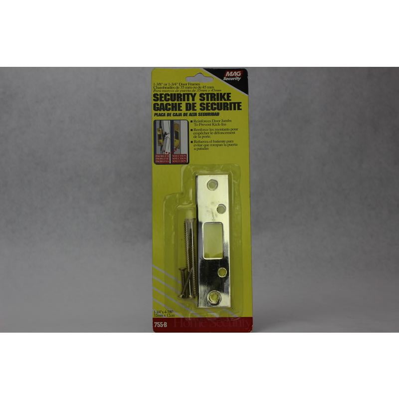 Polished Brass Deadbolt Strike w/Screws MAG Security Strikes and ...
