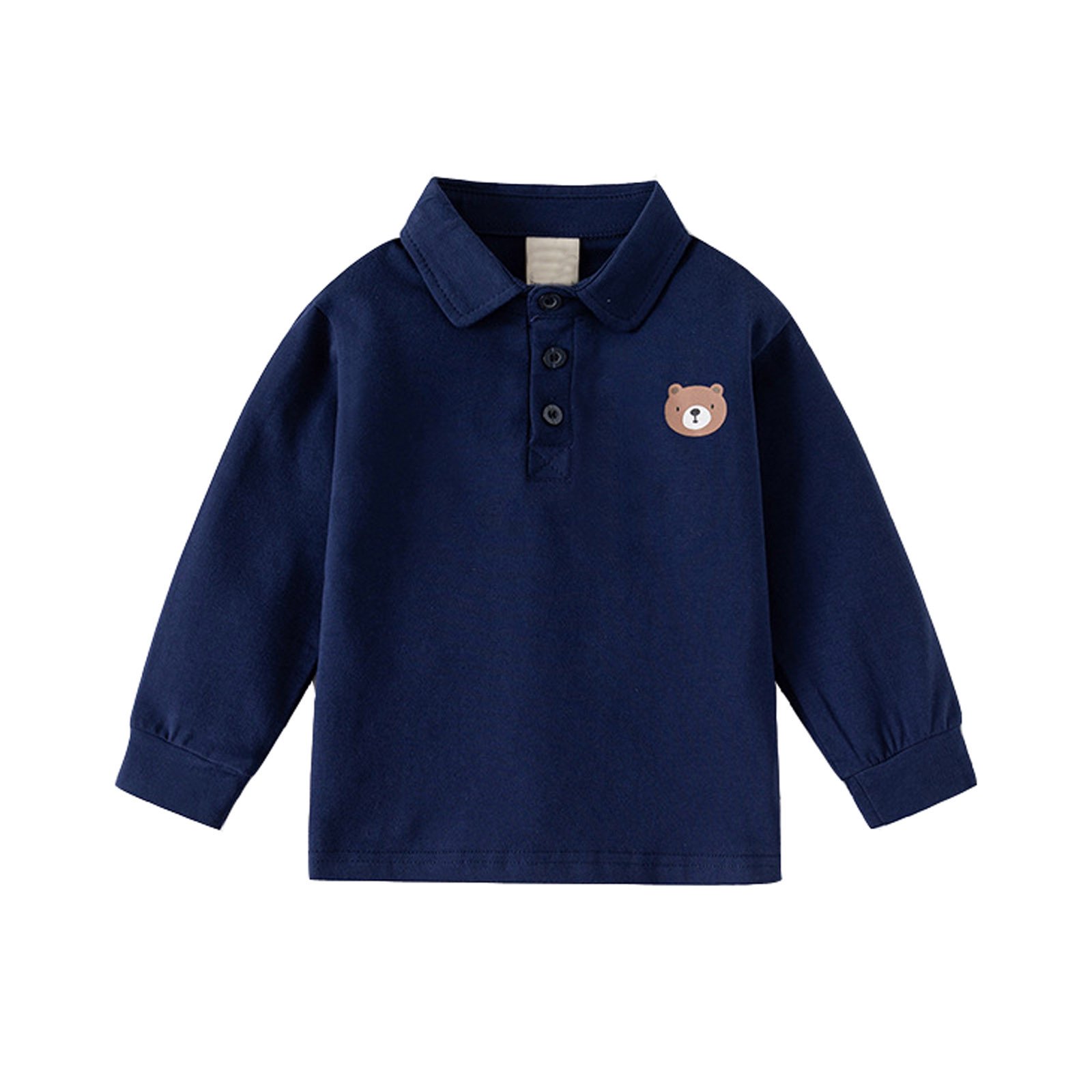 Click here for Huaiyyyy Kids Boys Polo Shirt Long Sleeve Boys Nav... prices