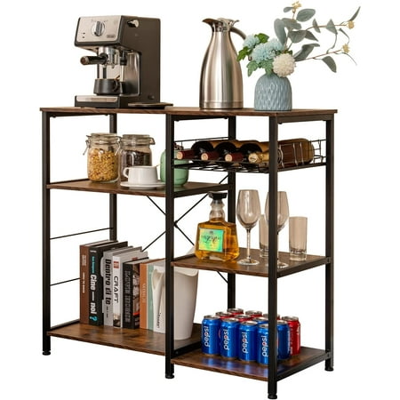 Standing Baker's Racks, Coffee Bar, Microwave Oven Stand Kitchen ...
