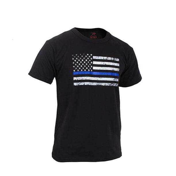 Rothco - Kids Thin Blue Line US Flag T-Shirt, Law Enforcement Support ...