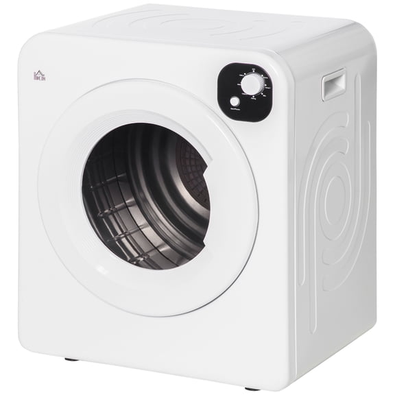 HOMCOM 120V Portable Clothes Dryer, 1300W Compact Laundry Front Load ...