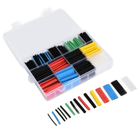Electrical Wire Wrap Assortment Kit, Heat Shrink Tubing Kit 2:1 ...