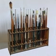 Vikakiooze Artist Paint Brush Holder,67 Holes Wooden Paint Brush ...