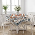 Bohemia Ethnic Flower Texture Table Cloth 54x54in, Waterproof Square ...