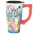 Collections Etc Crazy Cat Lady Skid-Resistant Travel Mug - Walmart.com