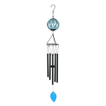 Zingz & Thingz 24" Blue and Sliver Metal Acrylic Celestial Wind Chimes - Walmart.com