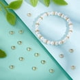 1Set 100Pcs 201 Stainless Steel European Beads Large Hole Beads Flat ...