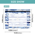 A4 File Binder 2Pack Pouch Pencil Work & Study File Pouch Ocean Stripes ...