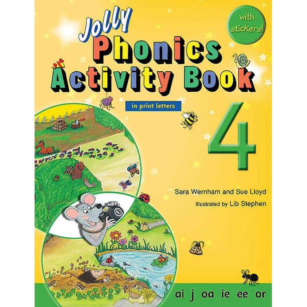 Jolly Phonics Activity Books, Set 1-7: Jolly Phonics Activity Book 4 : In Print Letters ...