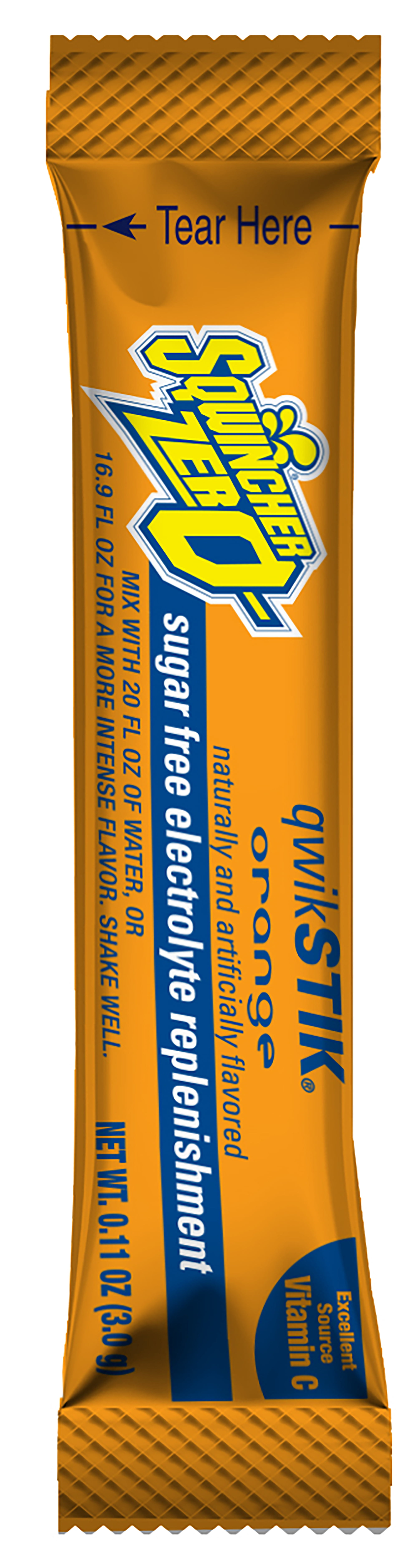 Sqwincher Quik Stik Zero Oral Electrolyte Solution Orange 0.11 oz ...
