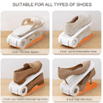 CZQ Shoe Slots Organizer, Adjustable Double Layer Shoe Stack, Four ...