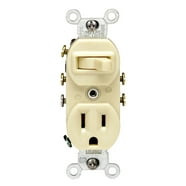 Rocker Combo 3 Way Switch And Receptacle Ivory - Walmart.com