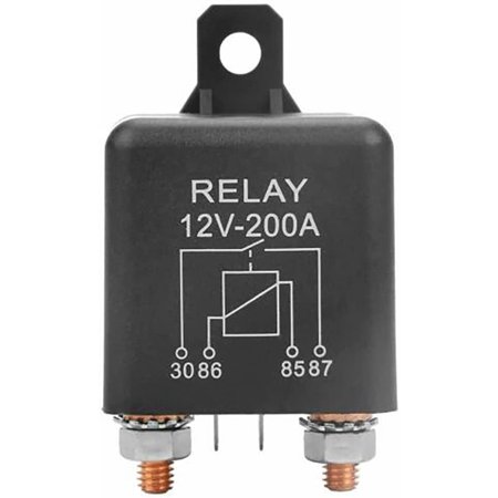 Heavy Duty Relay, 4Pin Over 200A 12V Dual Battery Isolator Relay Start ...