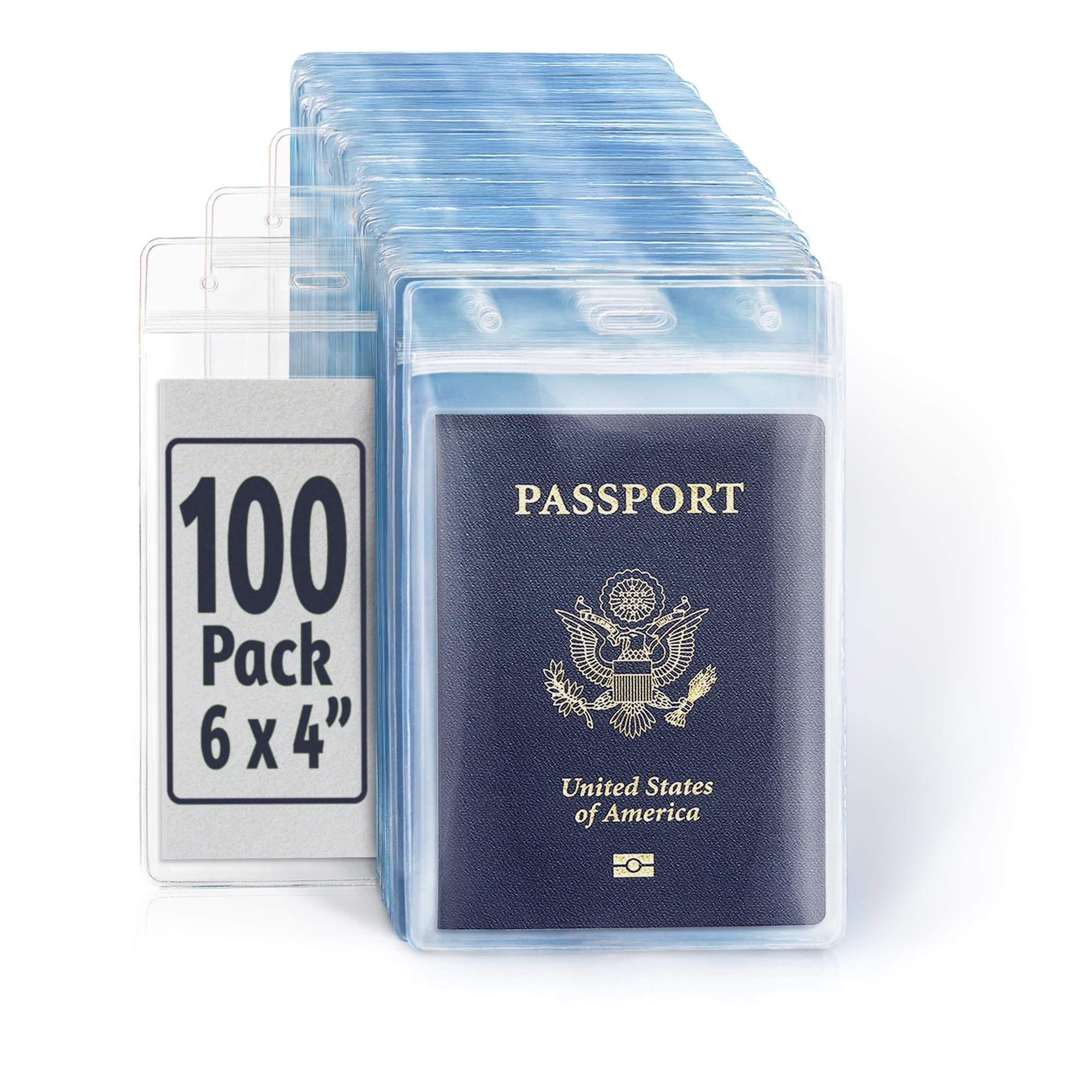 EcoEarth EcoEarth 4 x6 Extra Large Passport Holder 100 Pack US ecoearth-ecoearth-4-x6-extra-large-passport-holder-100-pack-us