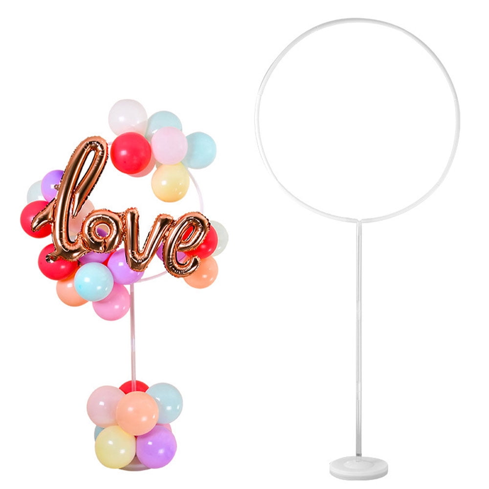 Balloon Column Reusable Round Circle Balloon Column Arch Stand Set ...