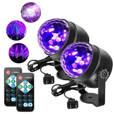 DJ Disco Stage Party Lights, LED Sound Activated Light RGB Flash Strobe ...