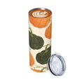 20oz Stainless Steel Mug Reusable Tumbler With Lid And Straw For Hot ...