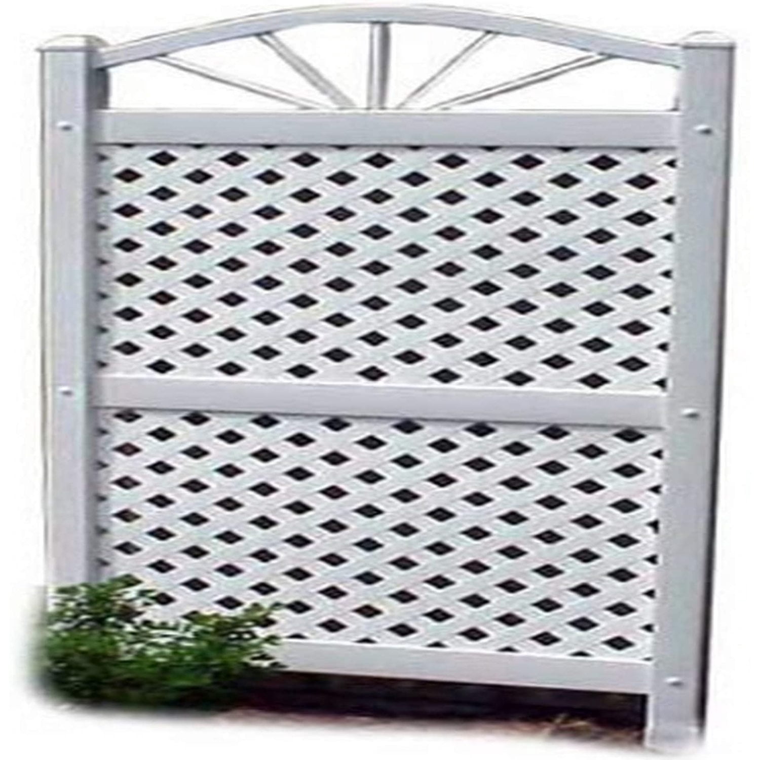 Dura-Trel 11148 Sunburst Trellis, White Lattice, 20 Year Warranty; 100 ...