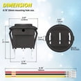 3 Poles 3 Stage Rotary Power Switches 20MM Hole Size Strong Plastic ...