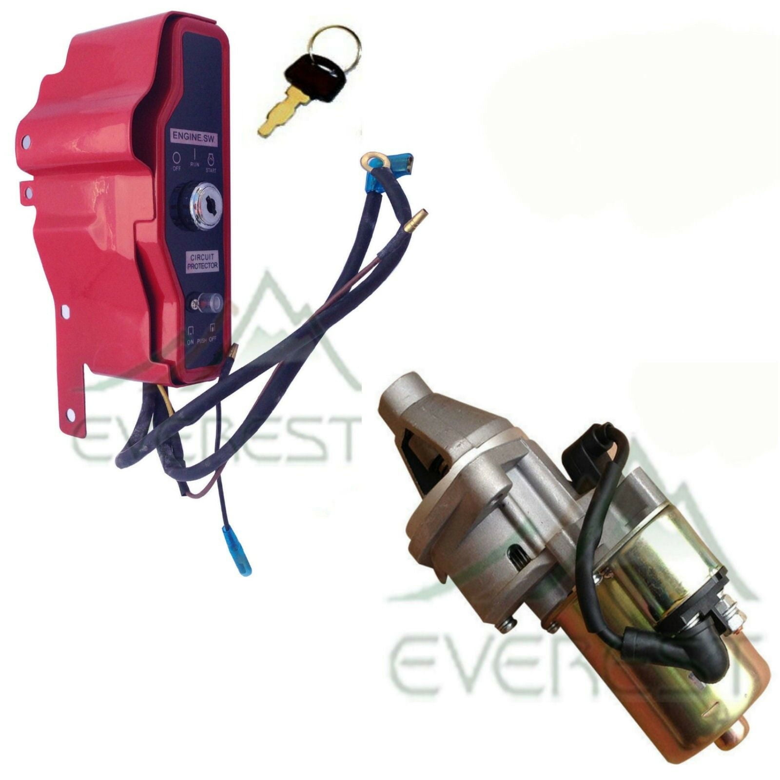 Electric Starter Ignition Switch Box fits Honda GX340 GX390 - Walmart.com