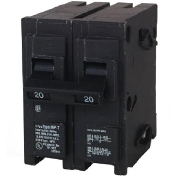 MP215 15-Amp Double Pole Type MP-T Circuit Breaker - Walmart.com ...