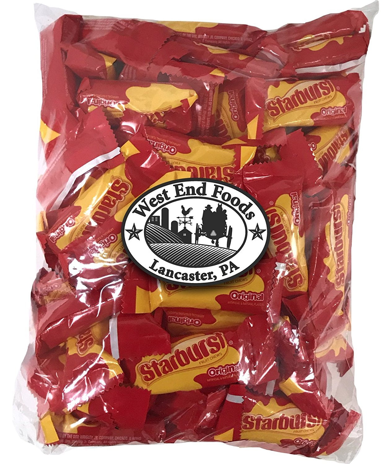 Bulk Candy Starburst Original Fun Size (2 lb) Bag for Kids - Walmart.com