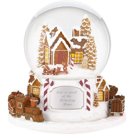 Gingerbread Village Musical Snow Globe (Free Customization) | Walmart ...