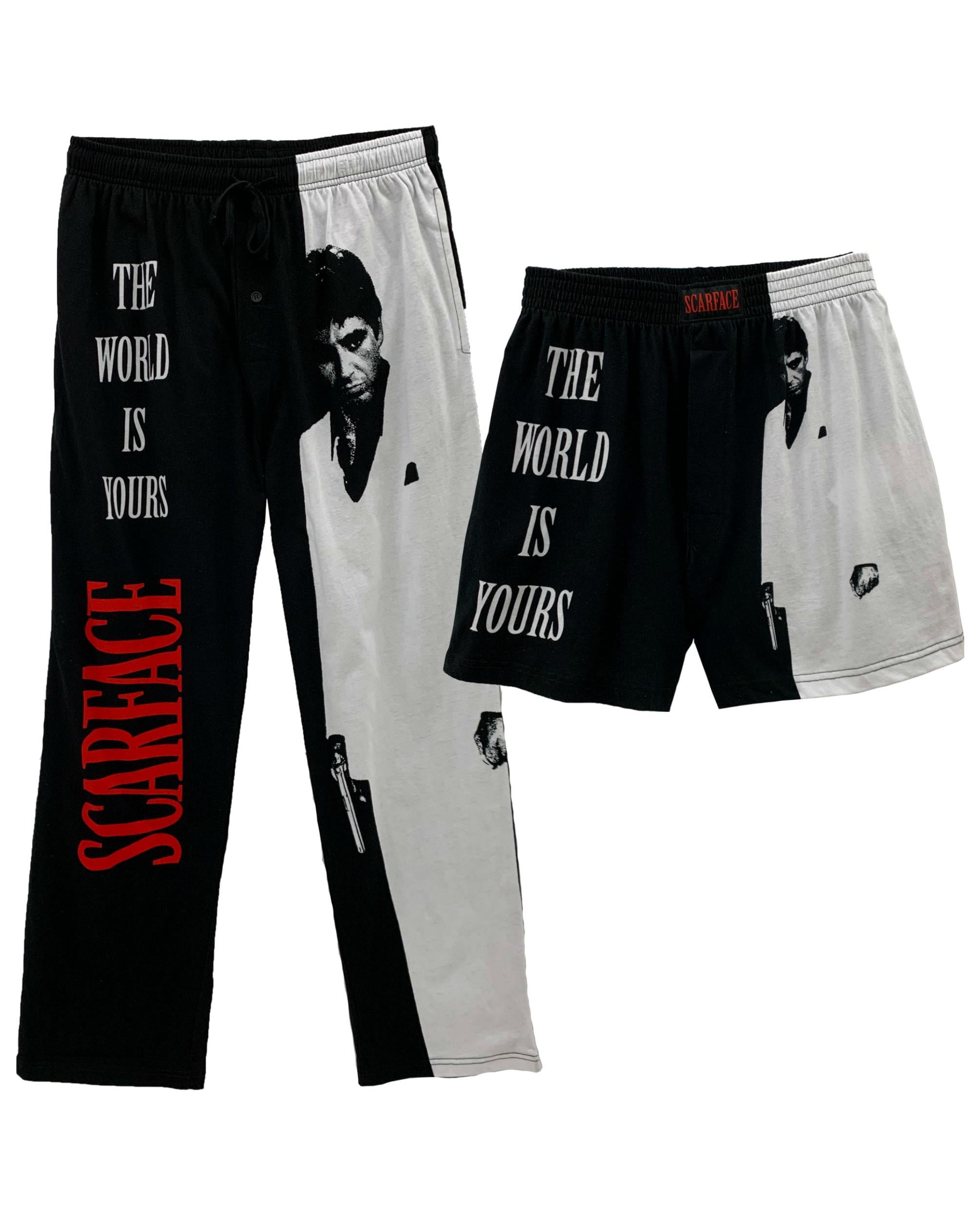 Scarface Tony Montana Mens Pants & Shorts Set Male, Black/White, Size ...