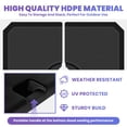 Low-Profile Umbrella Weight Stand, 22lb HDPE Plates Outdoor Shade Base ...